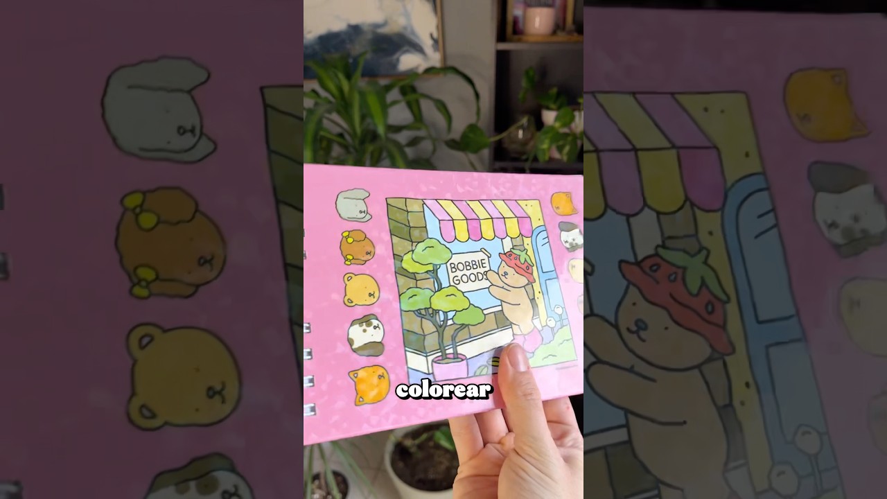 VIRAL Coloring Book 🐰🧸 #bobbiegoods #coloringbook