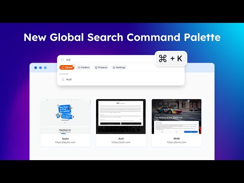 New Global Search Command Palette