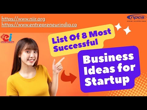 List Of 8 Most Successful Business Ideas for Startup – Niir Project ...