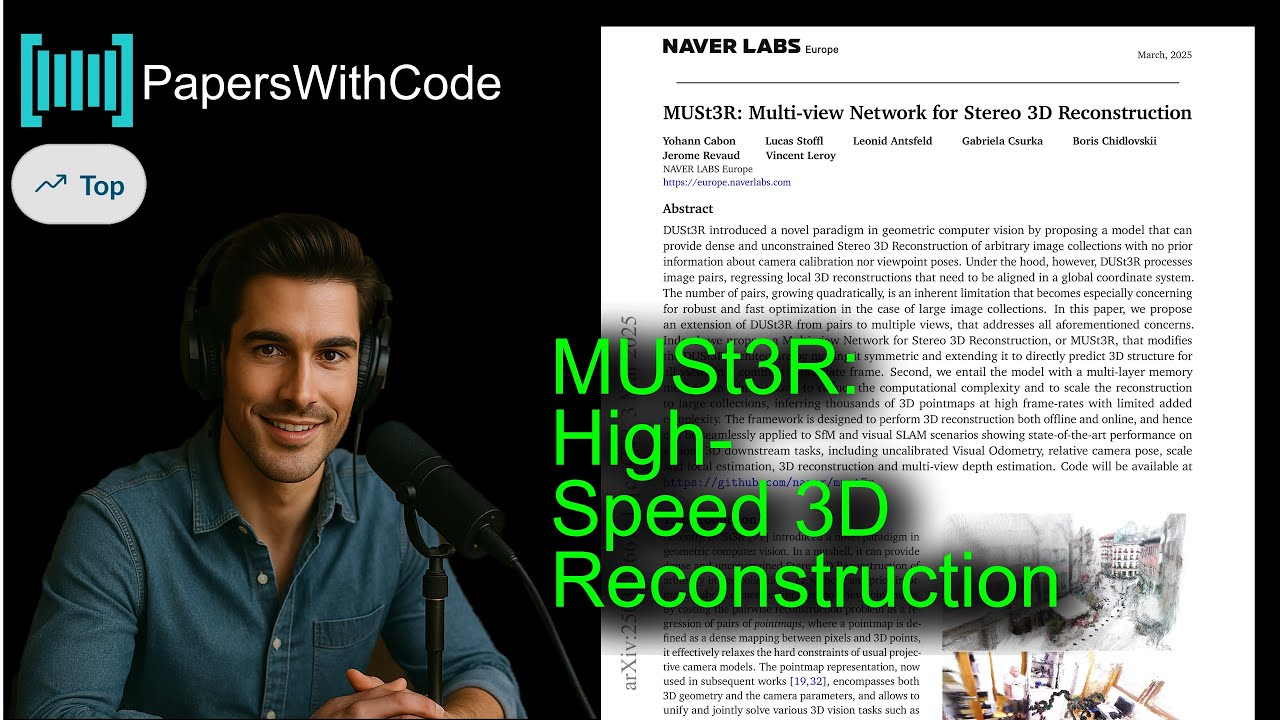 MUSt3R: High-Speed 3D Reconstruction