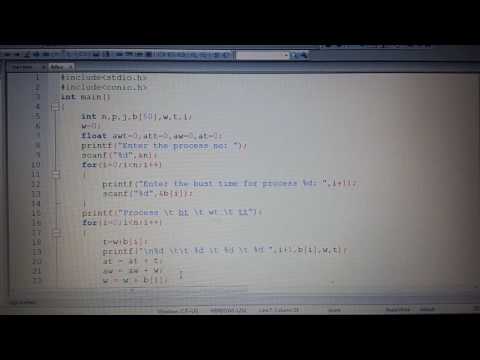 FCFS | fcfs in c