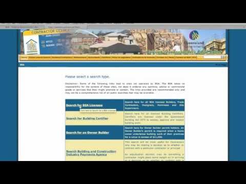 Free BSA licence search Builder & Contractor Qld