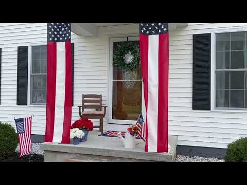 Hang This Patriotic Flag From Pillars, Columns or Door Frames