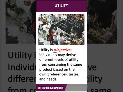 Utility | 60 Second Economics | A-Level & IB