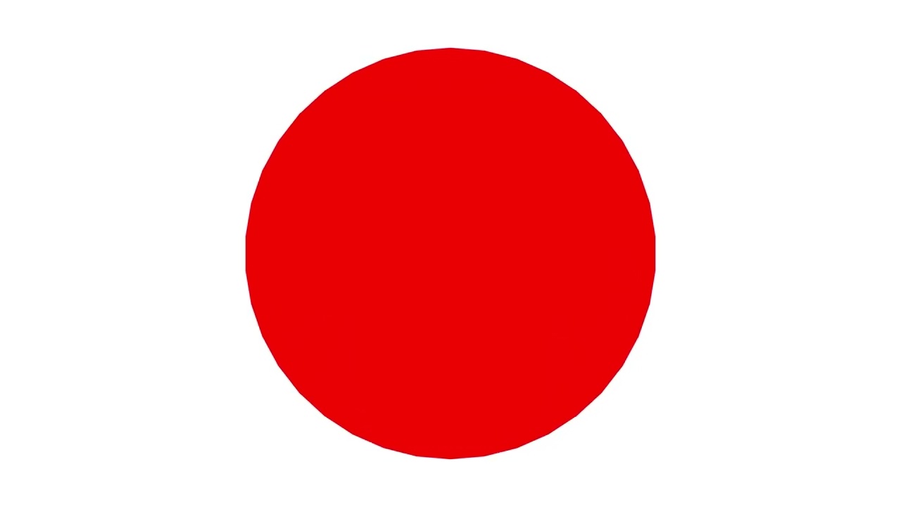 Red Triacontaoctagon White Background Scale Up