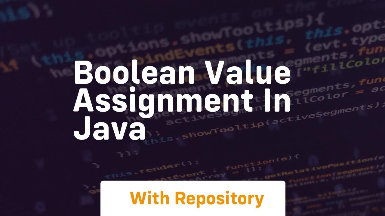 boolean value assignment in java