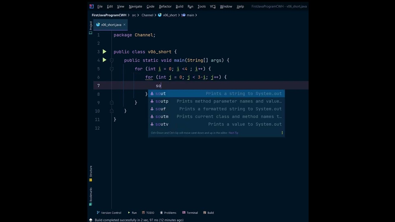 Program to print pyramid star pattern in java | #java