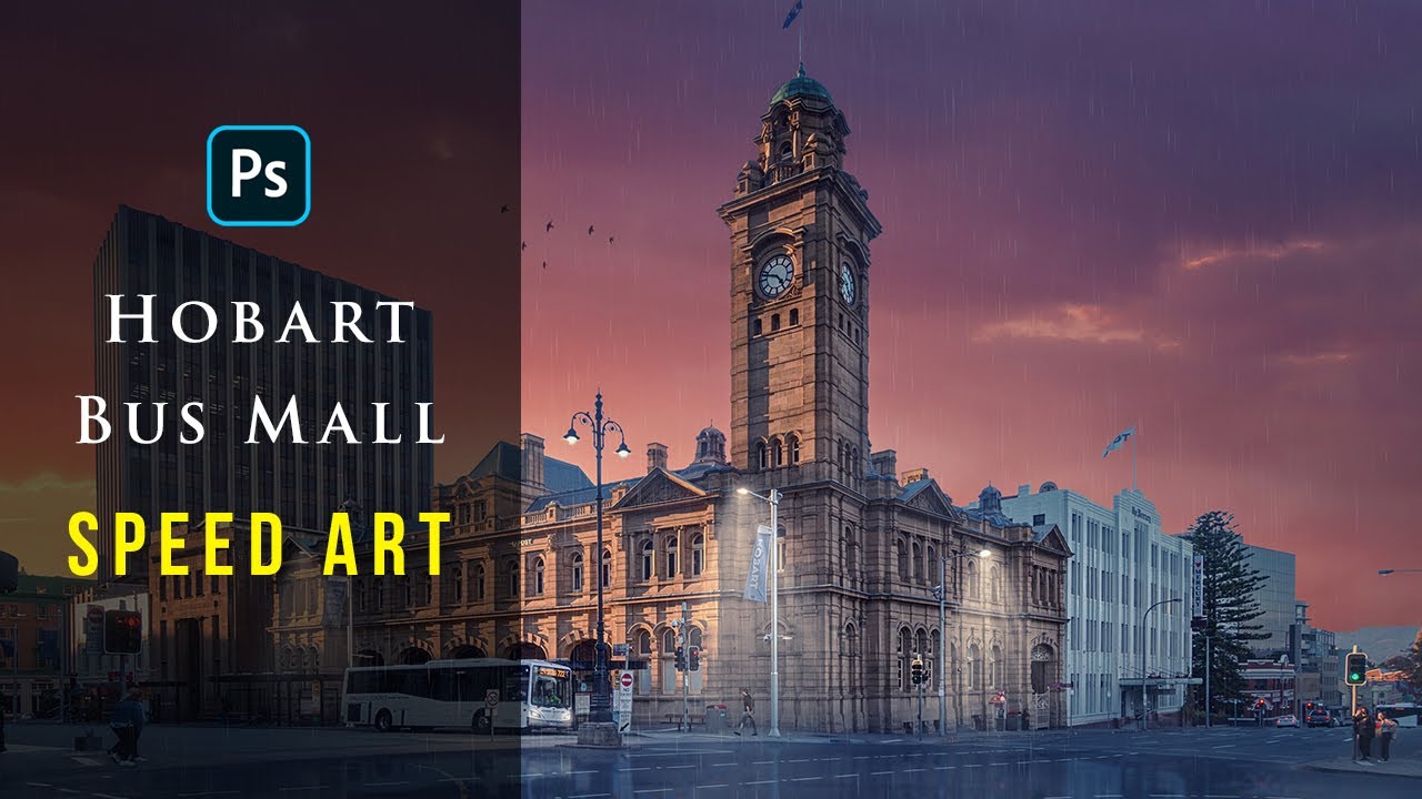 Hobart Bus Mall - Speed Art