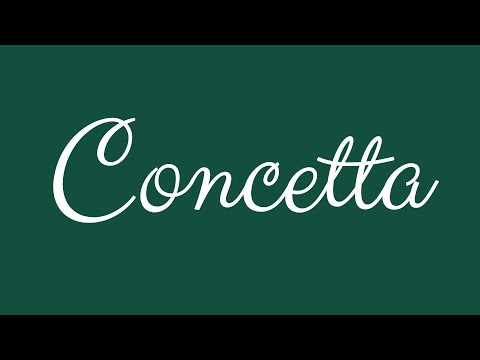 Learn how to Sign the Name Concetta Stylishly in Cursive Writing