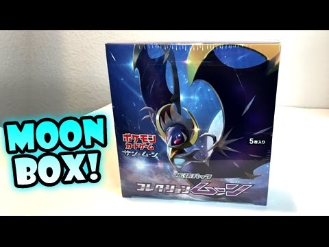 OPENING POKEMON SUN AND MOON CARDS COLLECTION MOON LUNALA BOX!