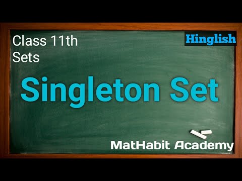 Singleton set| CBSE | Class 11th | Sets