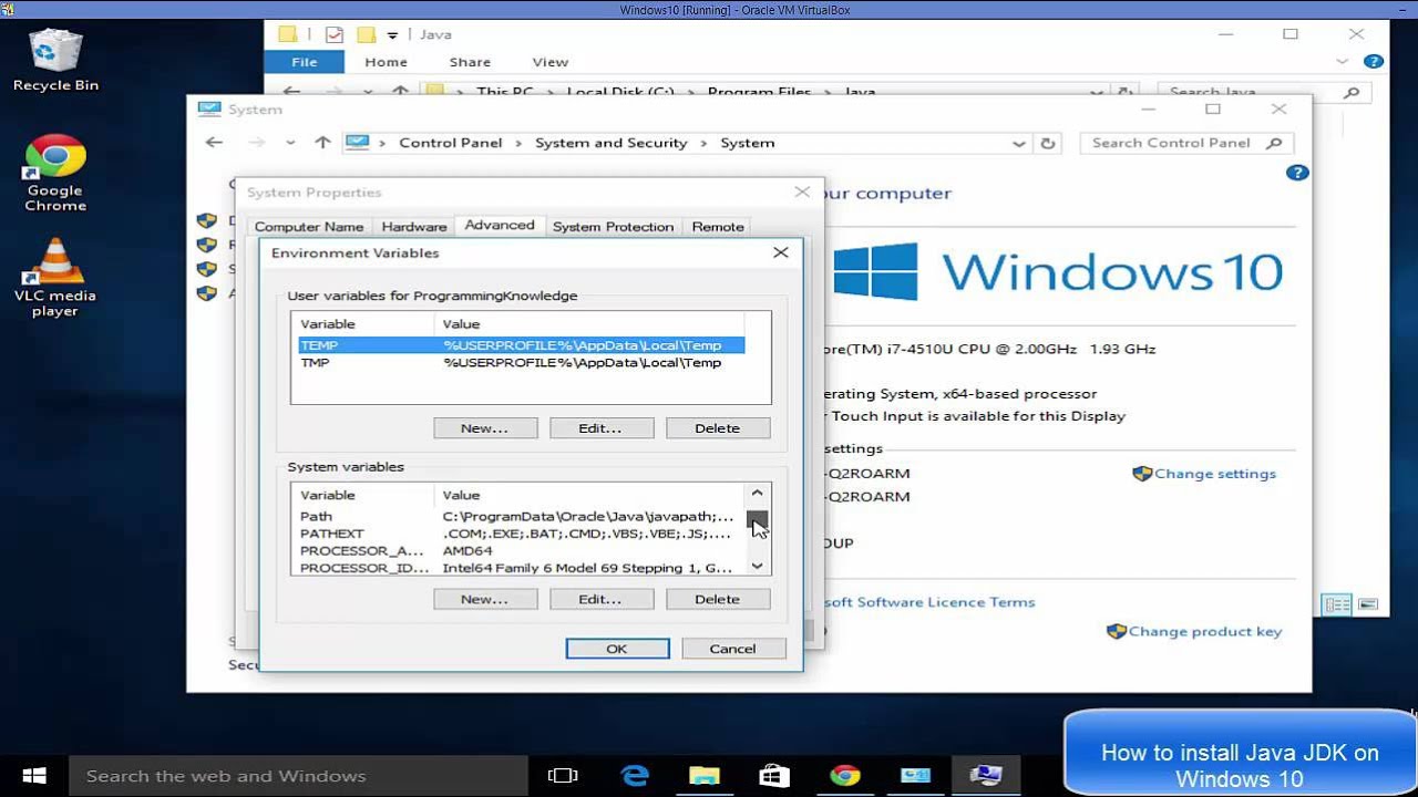 How To Download And Install Java on Windows 10 ( Java JDK on Windows 10) + Set JAVA_HOME