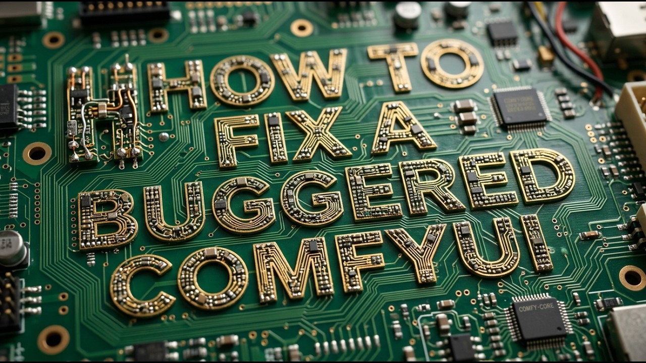 How to fix a buggered Comfyui