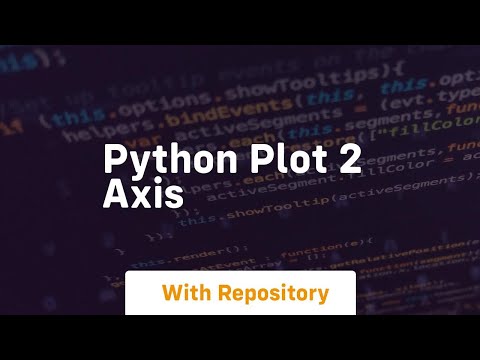 python plot 2 axis