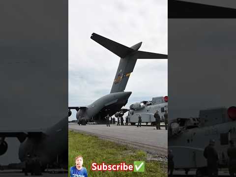 The US Air Force C-5 Galaxy is a massive transport plane #military #army #aviation #airforce #usaf