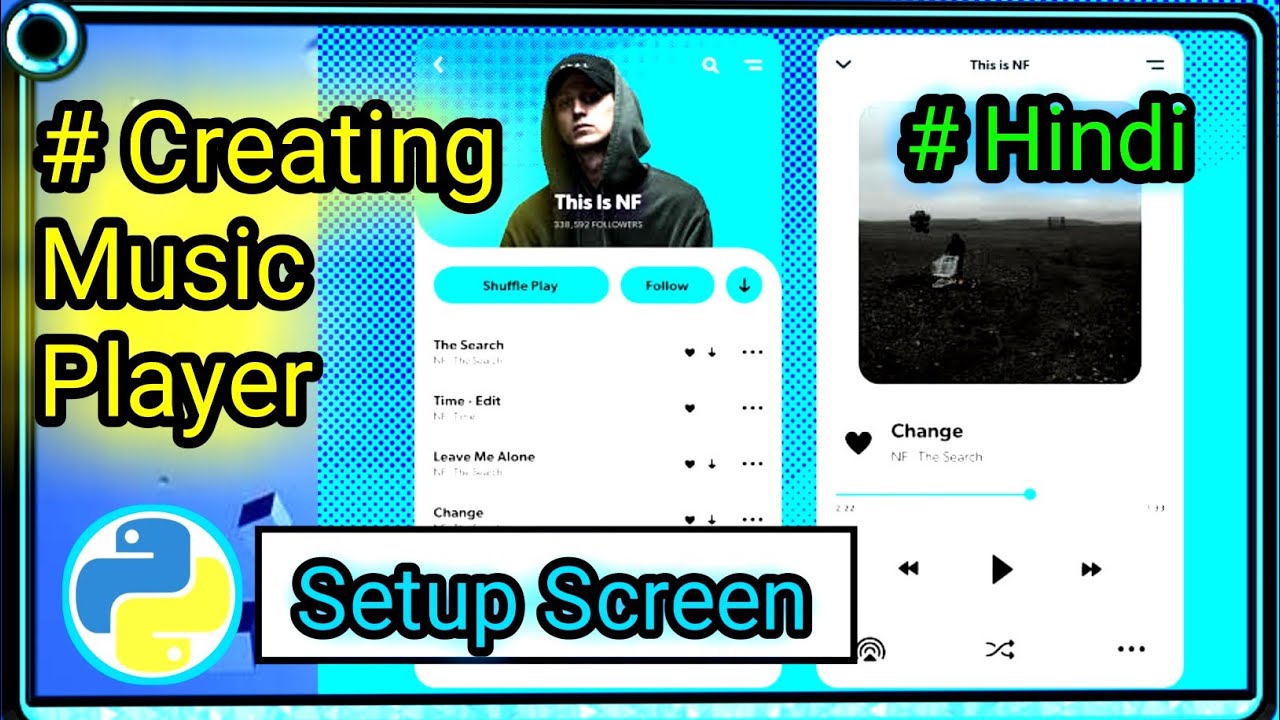 Setup Screen l Python ( tkinter ) l Music Player