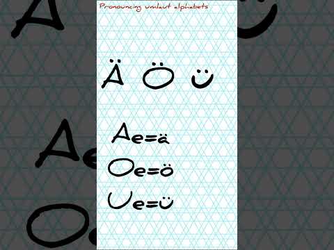 Umlaut alphabets in German