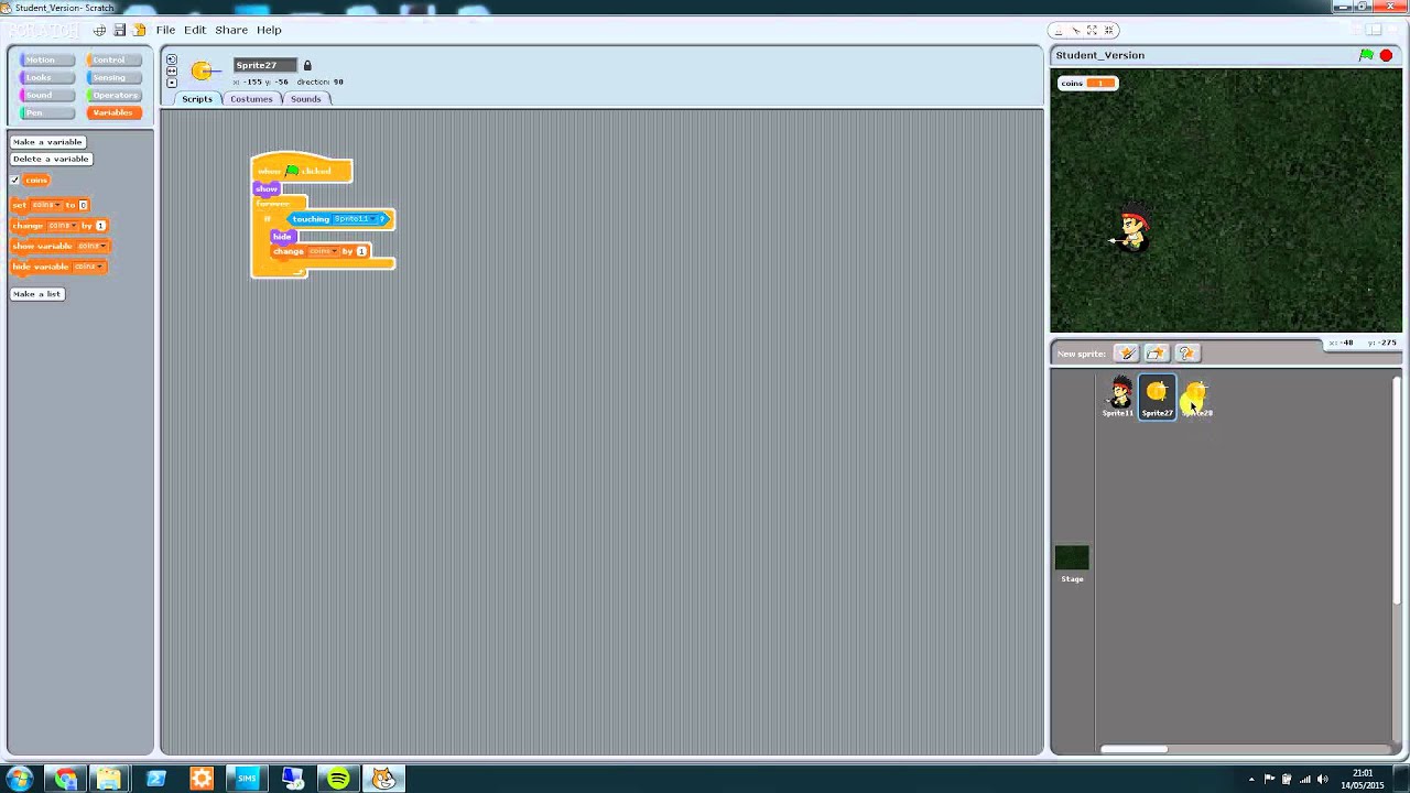 Loops and Variables in Scratch