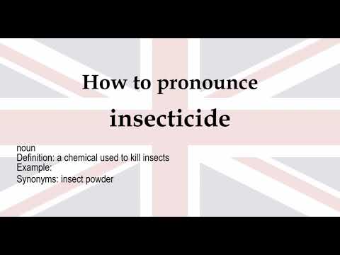 How to pronounce 'insecticide' + meaning