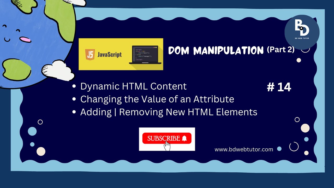 JavaScript Bangla Tutorial For Beginners | JavaScript DOM Manipulation (Part-2)