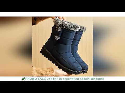Women's Boots 2024 Trend Winter Shoes For Woman Winter Boots Ankle Low Heels Botas Mujer Waterproof