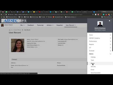 AIESEC Hub - Changing Profile Information