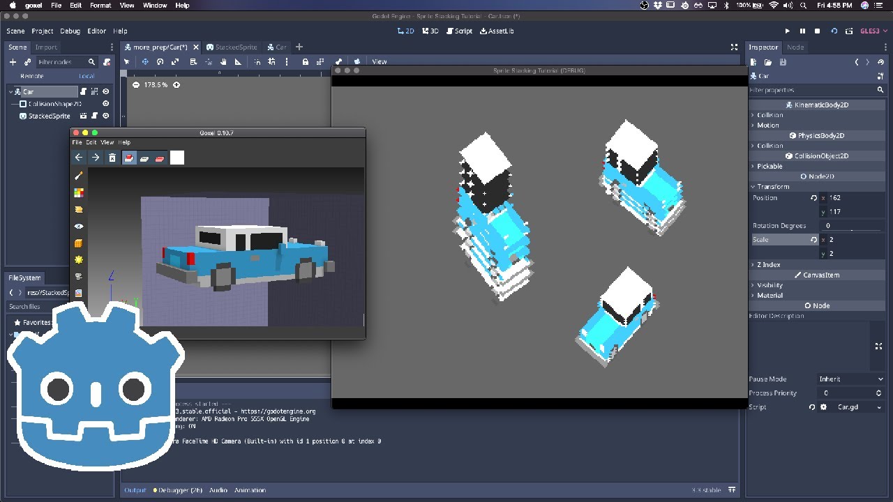 Stacked Sprites in Godot
