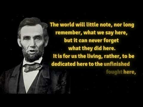 Lincoln's POWERFUL Words in the Gettysburg Address🗽