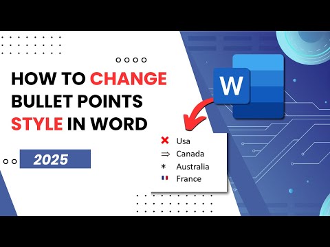 How To Change Bullet Points Style in Word (Easy & Updated 2025)