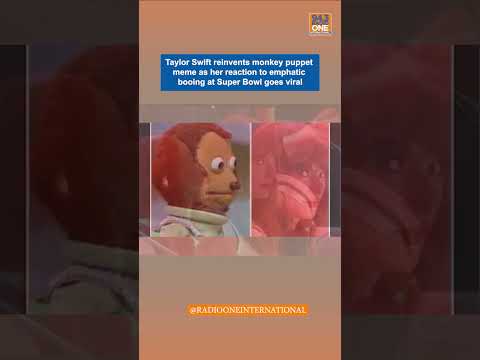Taylor Swift's Viral Reaction to Super Bowl Booing Sparks 'Monkey Puppet' Meme