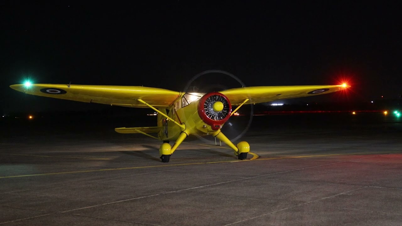 Running an engine at a Navy Wings night shoot organised by Threshold.aero