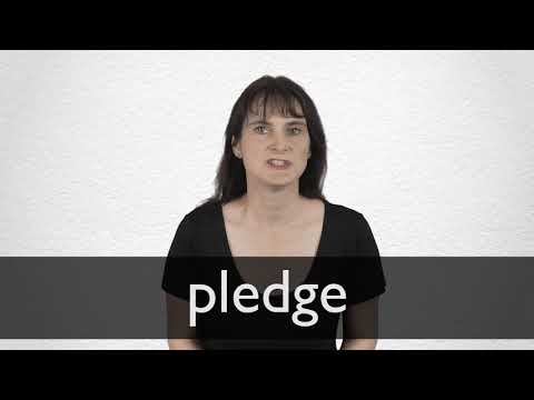 How to pronounce PLEDGE in British English