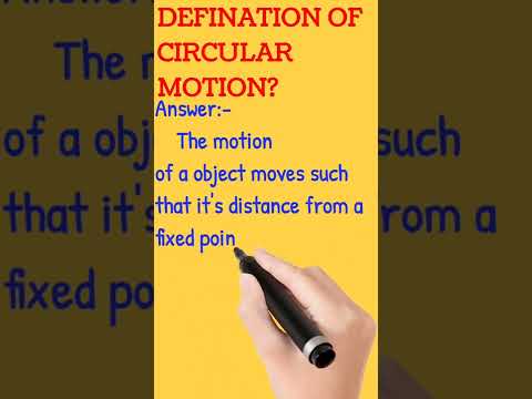 Definition of Circular motion? /#shorts /#definition .