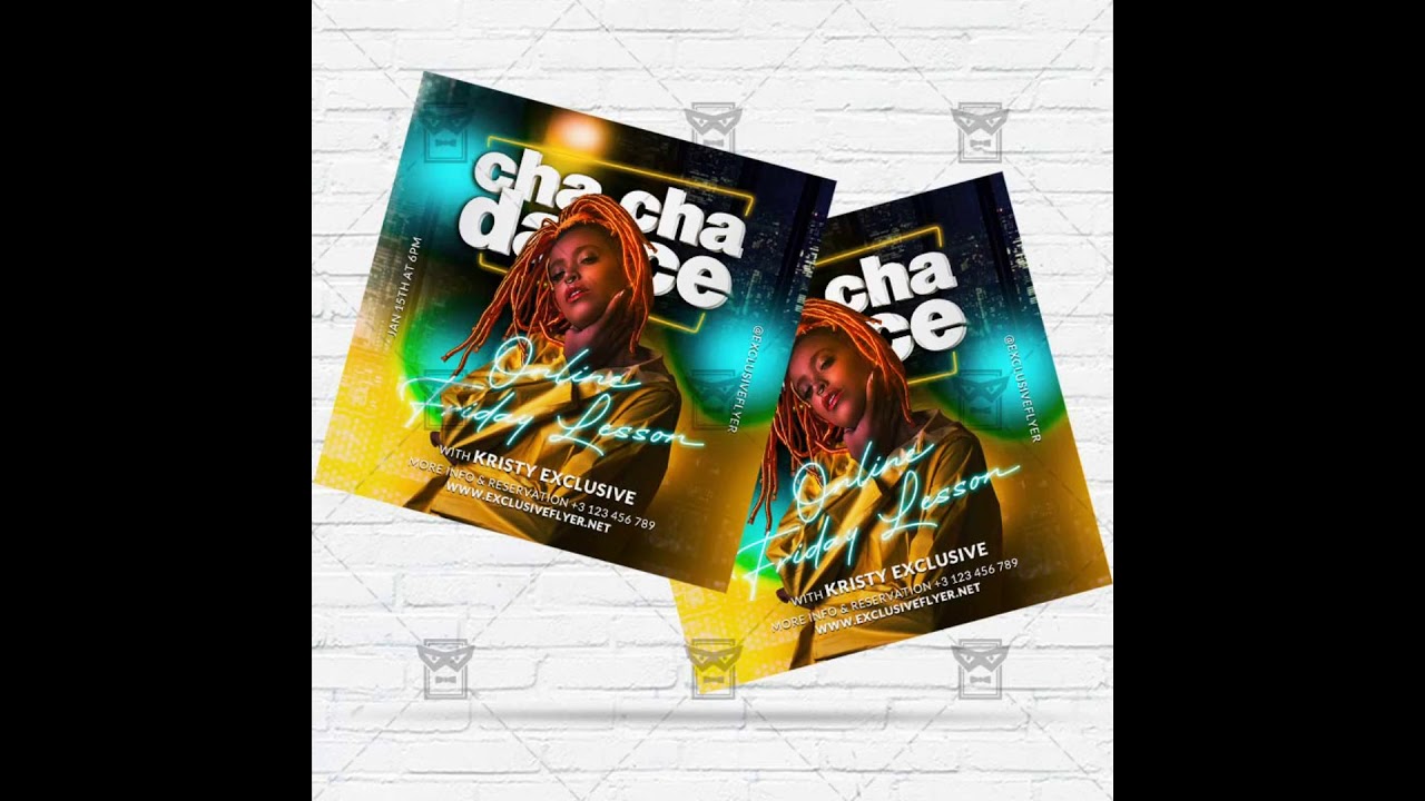 Cha Cha Dance - Flyer PSD Template