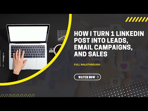 How I Turn 1 LinkedIn Post Into Leads, Email Campaigns, and Sales (Full Walkthrough)