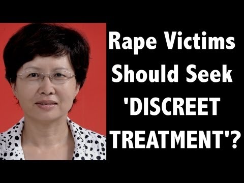 Rape Victims Should Seek 'Discreet Treatment', Says Chinese Mayor