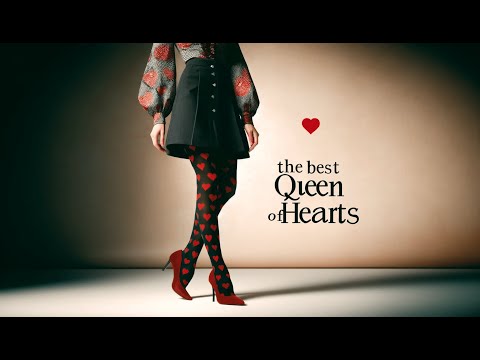 👑MOOCHI 2 Pairs Women's Plus Size Opaque Tights | Best Queen of Hearts Tights❤️