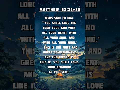 Understanding Jesus' Greatest Commandments | Matthew 22:37-39 | Bible Verse #jesus #commandment