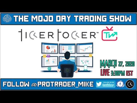 #TICKERTOCKER #LIVETV ???? THE MOJO #DAYTRADING SHOW Ep.93