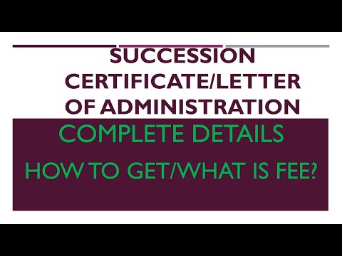 #Tech4all #SuccessionCertificate How to get a Succession certificate or Letter of Administration?