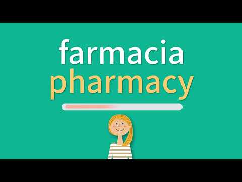 ¿Cómo lo dices farmacia en inglés?