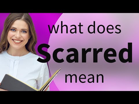 Scarred — what is SCARRED definition