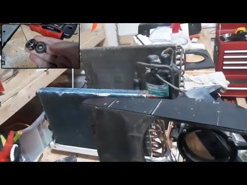 Replacing the bearings on my Haier window air conditioner.