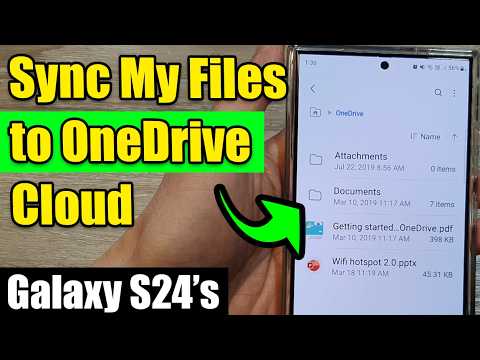 📁 Galaxy S24/S24+ Ultra: How to Sync My Files with OneDrive (Easy Backup!) ☁️