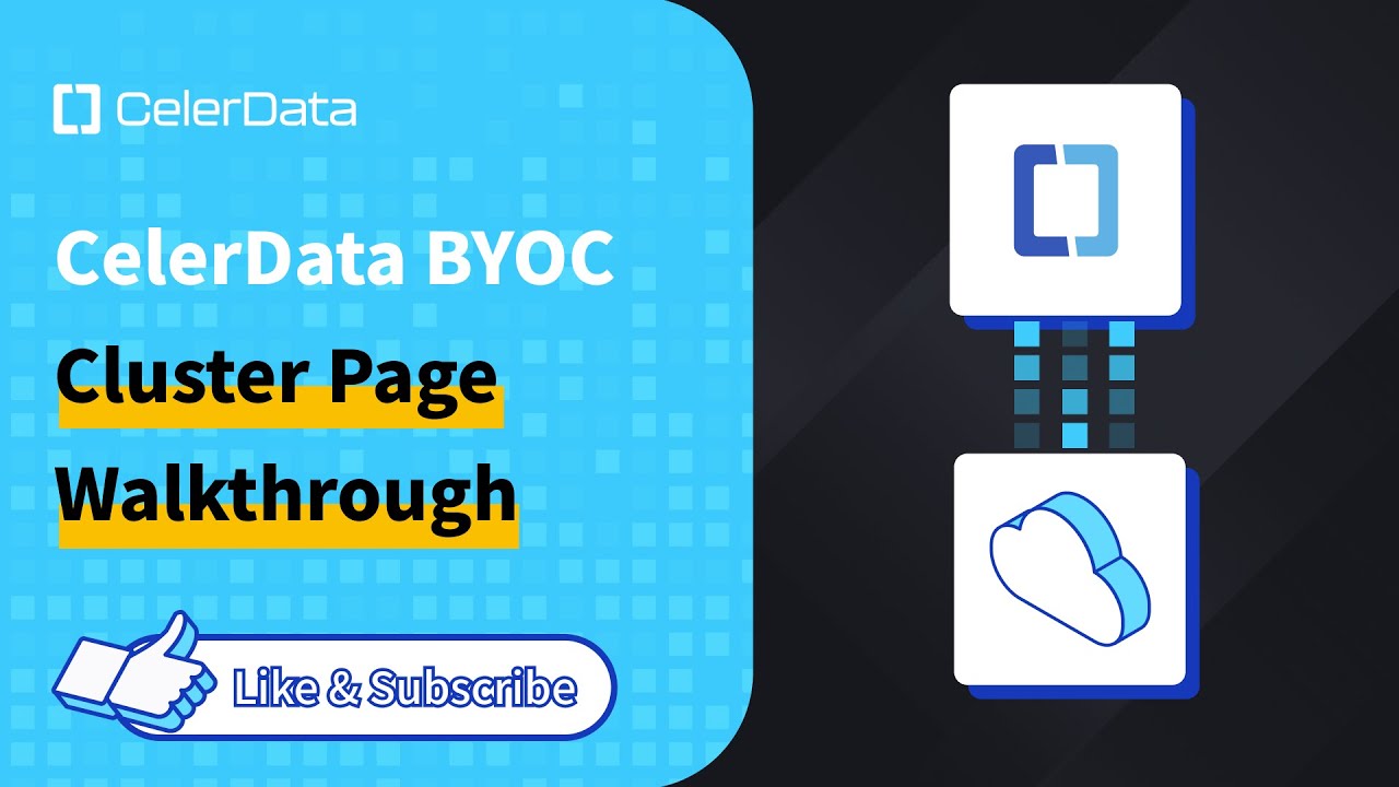 CelerData Cloud BYOC Cluster Page Walkthrough