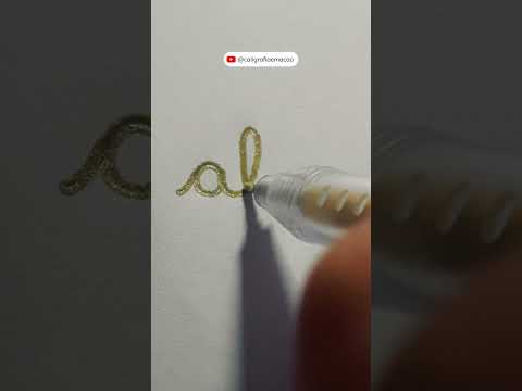 How to Write “abc” in CURSIVE LETTERS #howtowrite #shorts