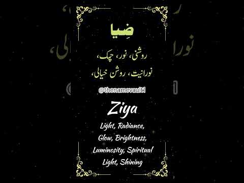 ππ ZIYA ππ#ziya #zia #name #namemeaning #urduname #meaning #nametag #nickname #thenamevault #nameart