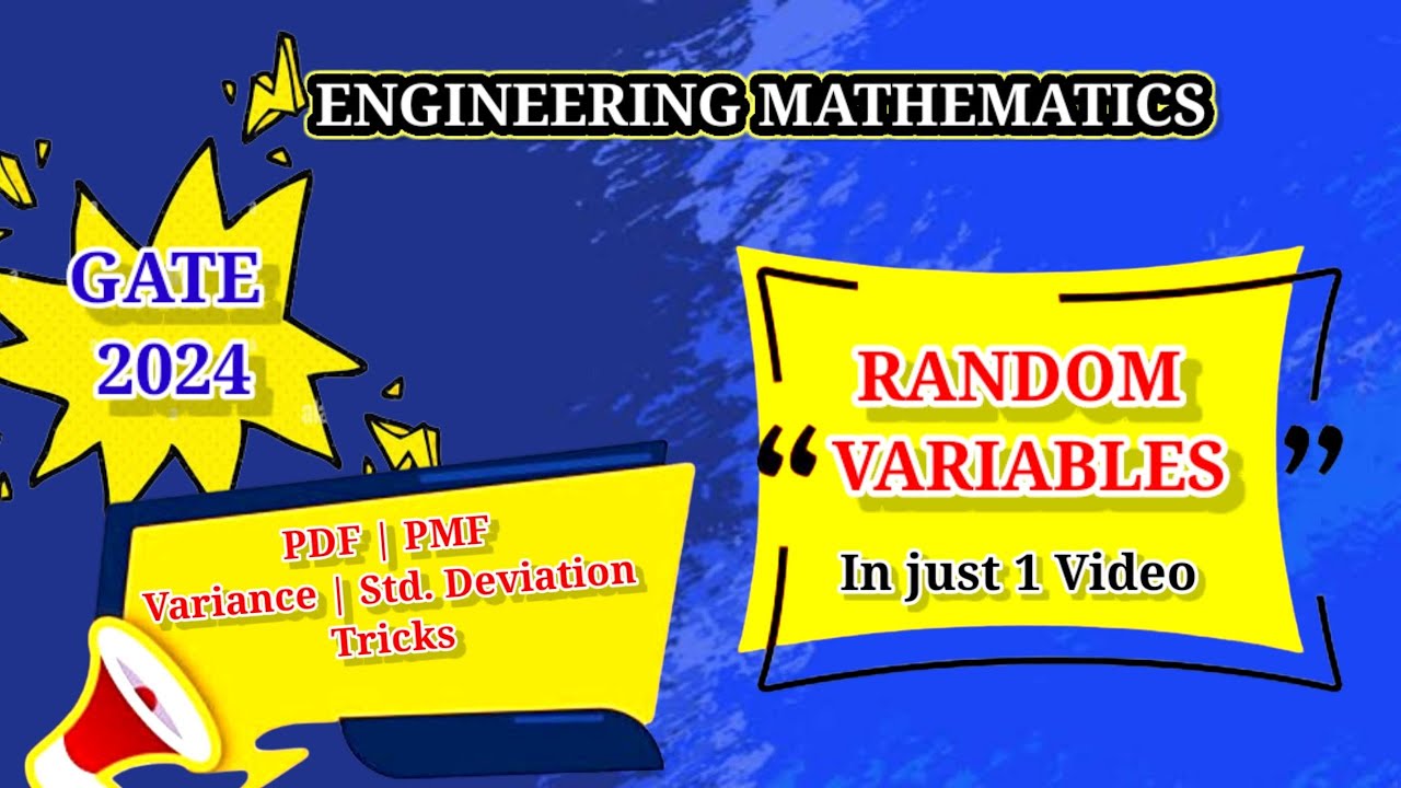 GATE 2024: Understanding Random Variables | Engineering Math Simplified ! PDF | PMF