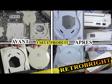RETROBRIGHT avec UN SEUL PRODUIT sur ancienne console (DREAMCAST)