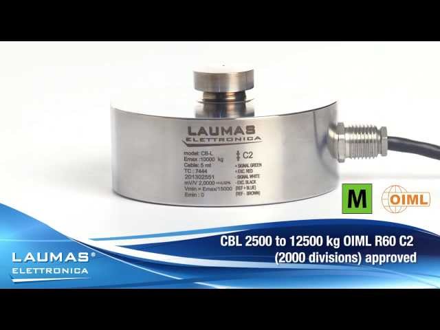 Low-profile compression load cell CBL | LAUMAS